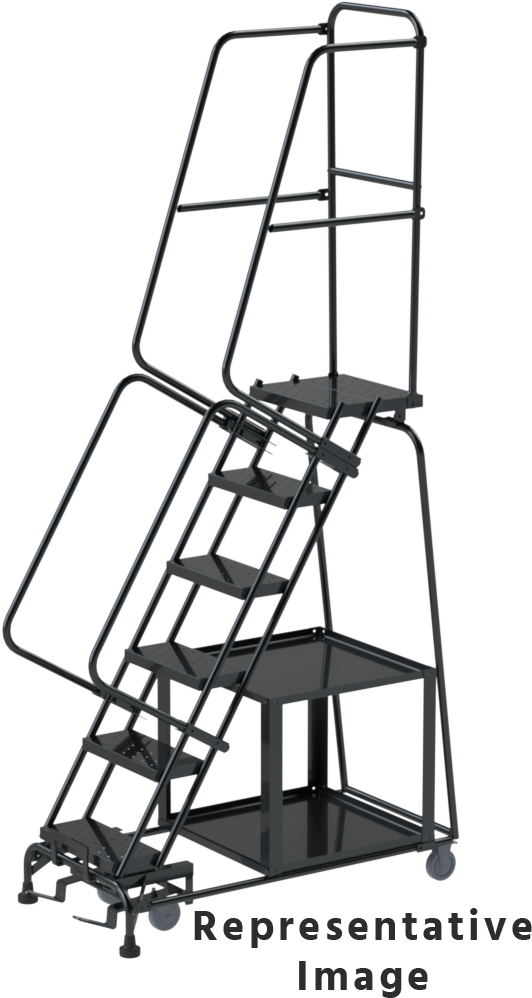 Ballymore Stock Picking Ladders, 10 Step, 32 in Wide Base, 14 in Deep