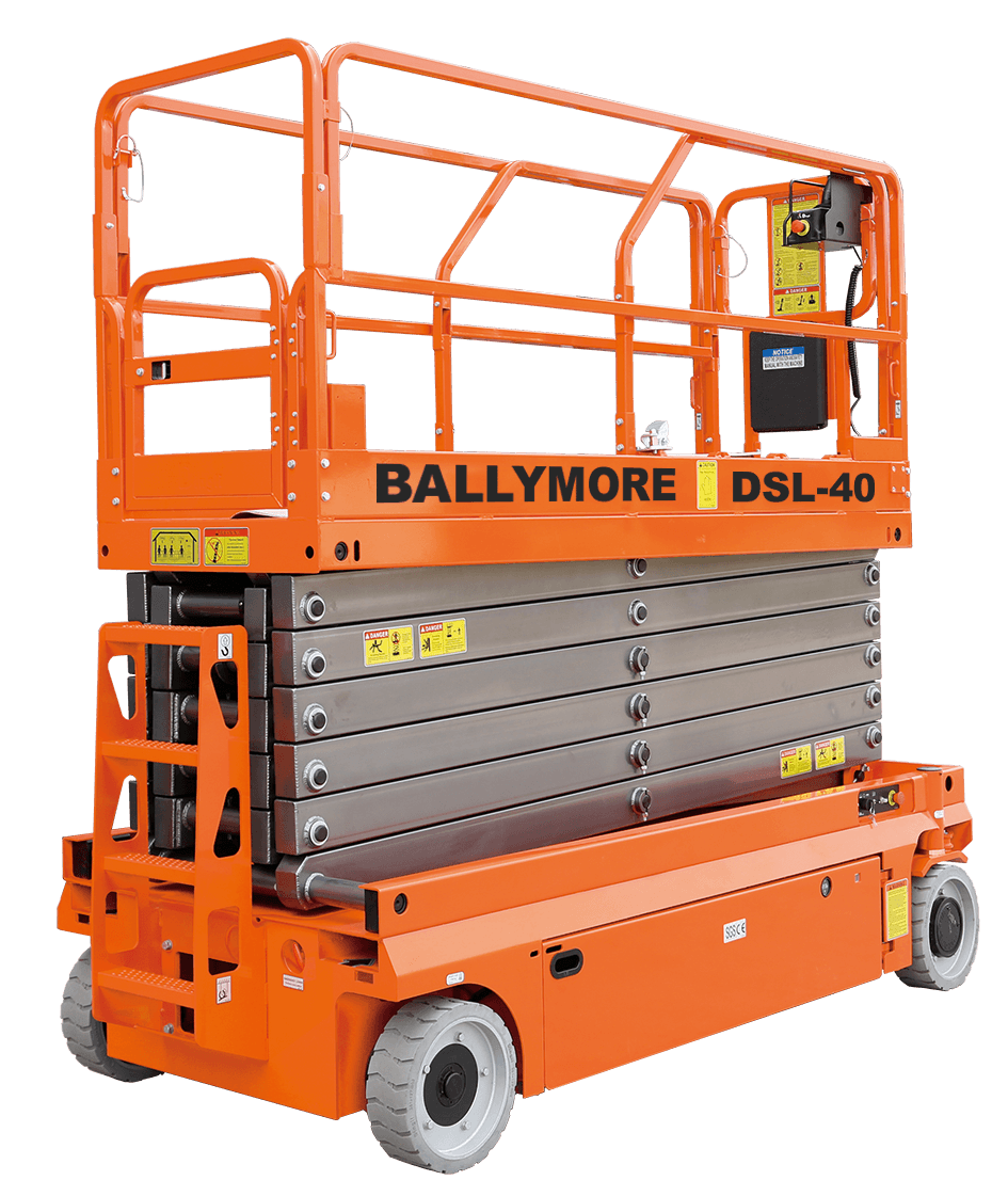 Ballymore Drivable Scissor Lift 40' Platform, 550 Lb. Capacity DSL-40