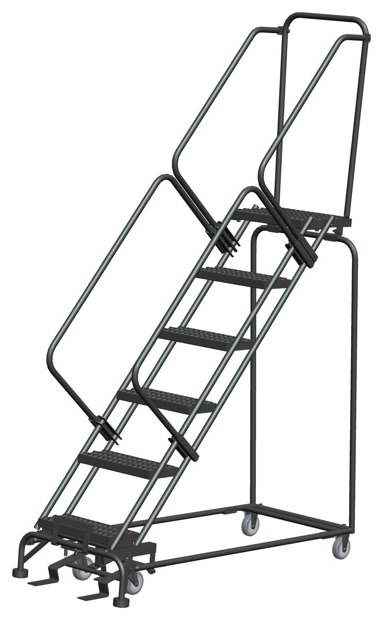 Ballymore 50 Degree Slope Walk Down Ladders, 6 Step, 24 In Wide Base,