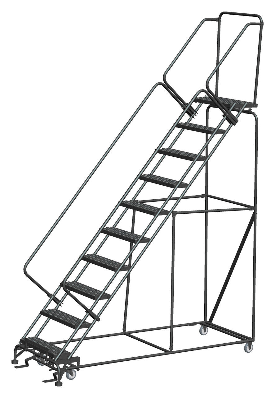 Ballymore 50 Degree Slope Walk Down Ladders, 10 Step, 32 In Wide Base,